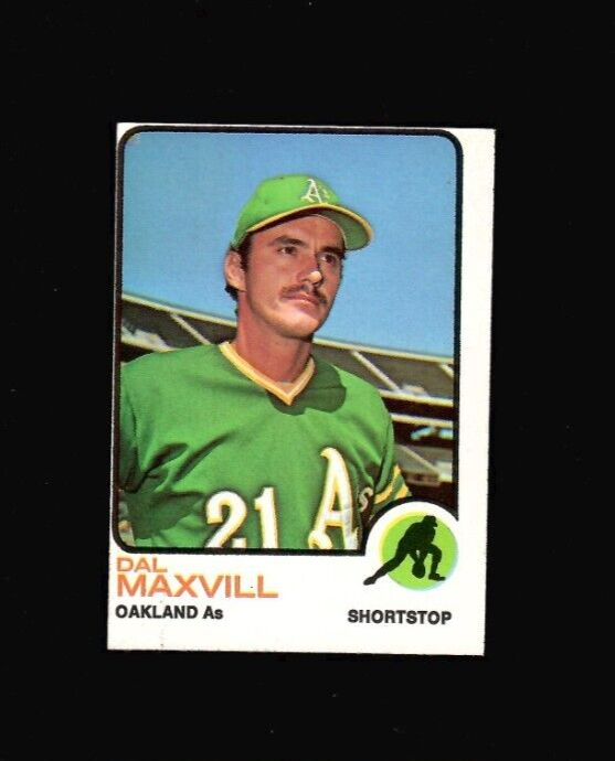 1973 Topps #483 DAL MAXVILL A's NRMT (MISCUT) | eBay