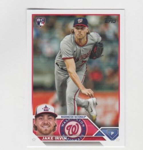 (9) Jake Irvin 2023 TOPPS UPDATE SERIES ROOKIE LOT #US224 WASHINGTON ...