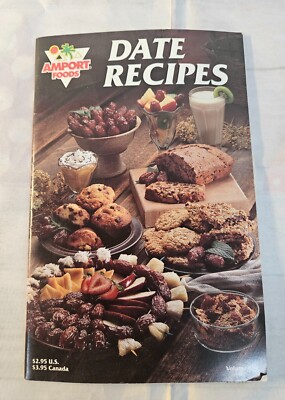 Vintage AMPORT FOODS Date Recipes Cookbook Cook Book EXC | eBay