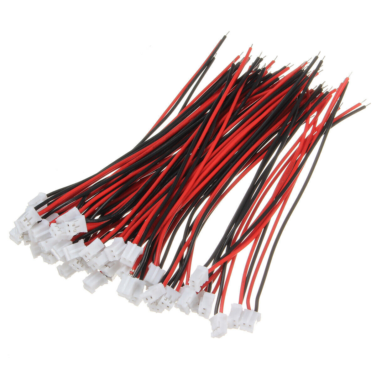 100 Set (200Stück) 2Pin 2.0 PH 2.0mm Mini Micro JST Stecker 12cm Kabel ...