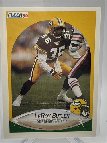 1990 Fleer Update LeRoy Butler Rookie Football Card #U-97 Mint FREE ...
