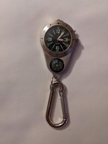 2 N 1 Combo Watch Compass and Carabiner | eBay
