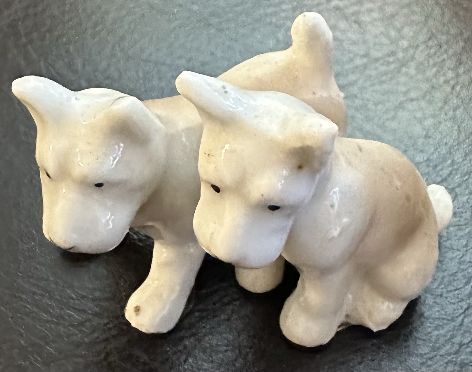 Antique Miniature Pr Of Bisque Dogs To Display In Doll House Or Room ...