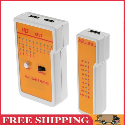 HDMI-compatible High Definition Remote Cable Tester Meter Detector w/9 ...