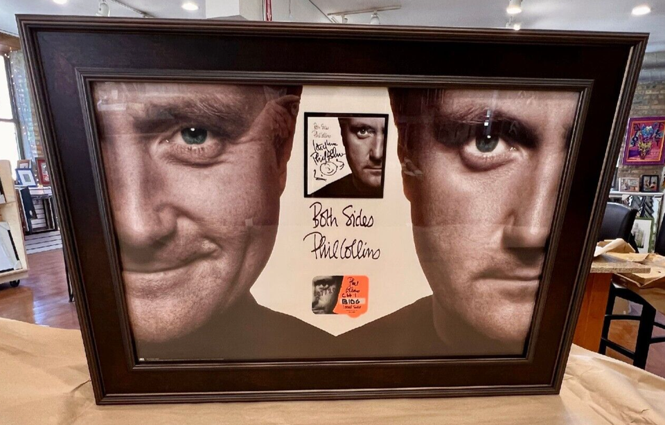 PHIL COLLINS - BOTH SIDES - SIGNED CD w/ BACKSTAGE PASS kw genesis lp ...