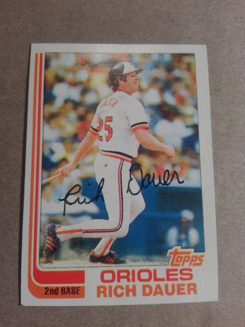 1982 Topps - #8 Rich Dauer for sale online | eBay