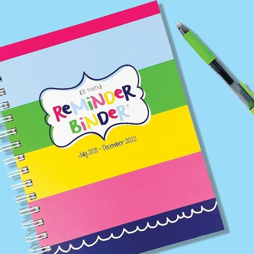 Reminder Binder 2021-2022 18-Month Planner + 361 Planner Stickers ...