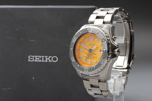 [NEAR MINT] SEIKO SCUBAMASTER 5M45-6A60 SBCW007 KINETEC From JAPAN X871 ...
