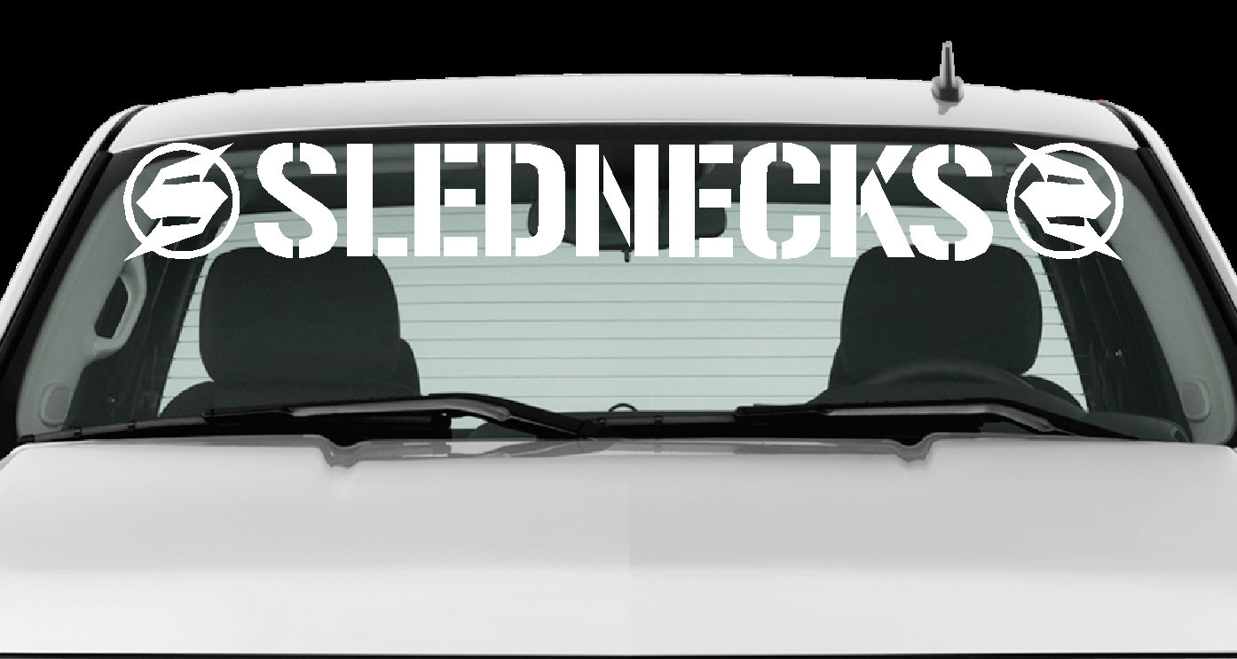 Slednecks Decal Snowmobile Logo Sticker ATV Extreme Ski Sled Snowboard ...
