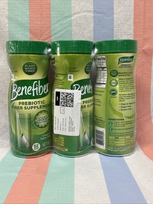 (3)Benefiber Prebiotic Fiber Supplement Powder 62 Serving Ex.08/27 | eBay