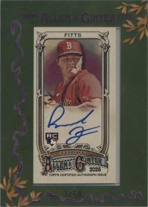 2025 Topps Allen & Ginter - Framed Mini Autographs Richard Fitts #MA-RF ...