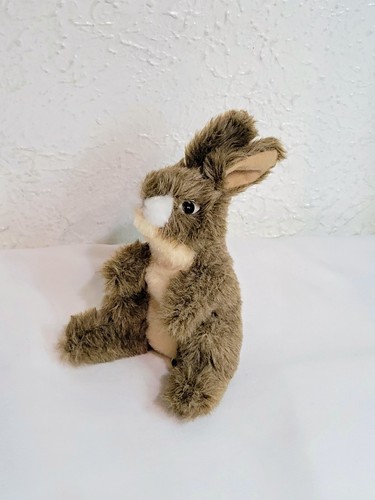 Folkmanis MINI JACK RABBIT Plush Finger Puppet 6" Brown Easter Bunny | eBay