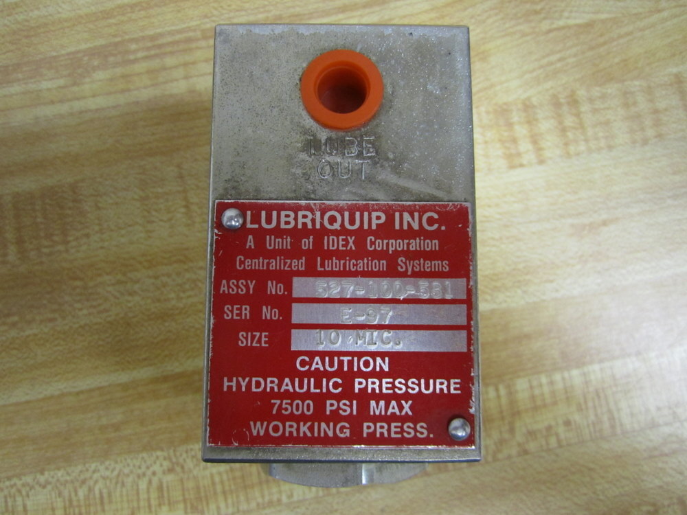 Lubriquip 527-100-581 Strainer W/Bleed Valve 527100581 (Pack of 3) | eBay