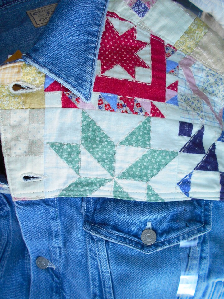 New $398 Polo Ralph Lauren Patchwork Quilt Denim Jacket Floral Country ...