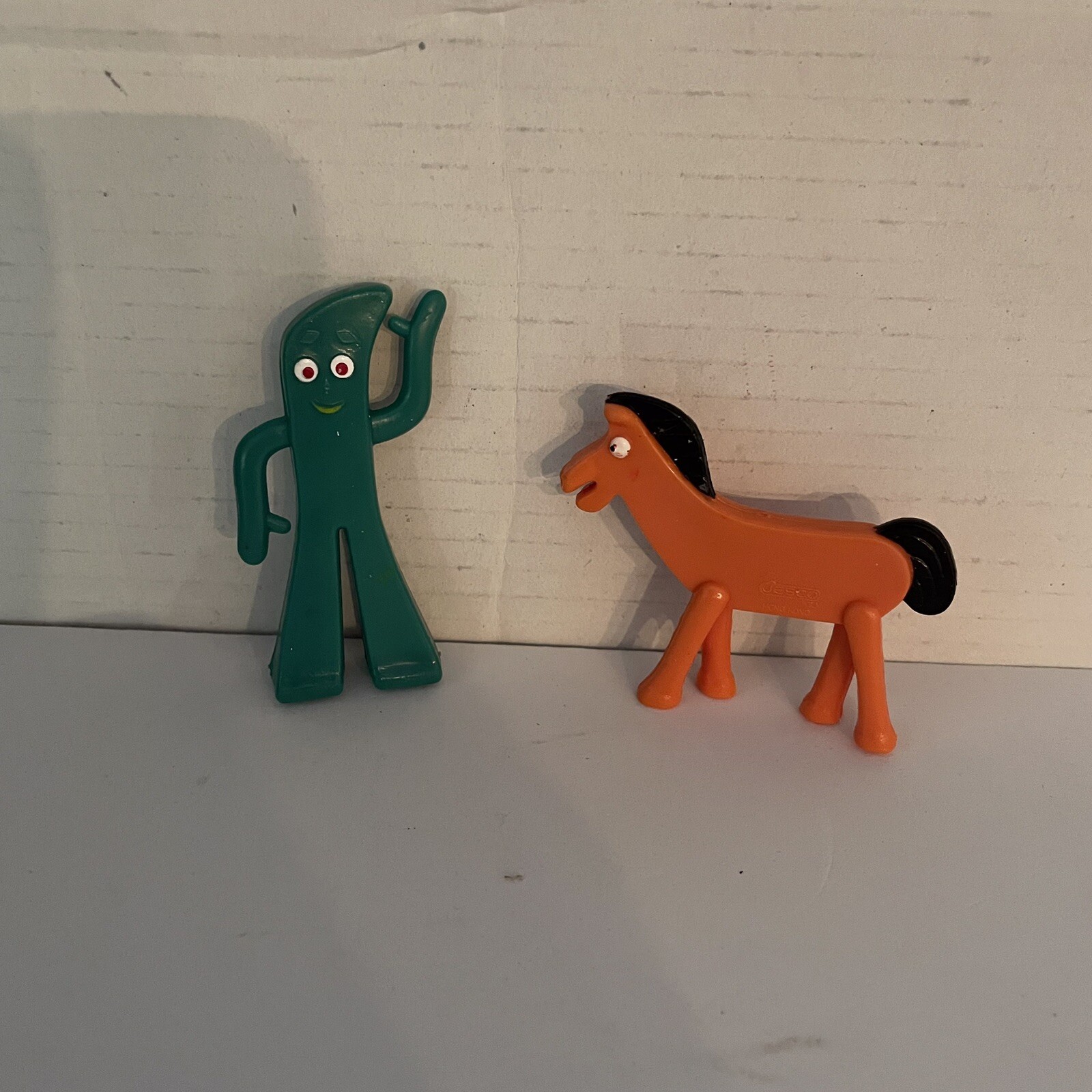 Gumby and Pokey Bendable Toy Figures 6" Marked Jesco TM Hong Kong ...