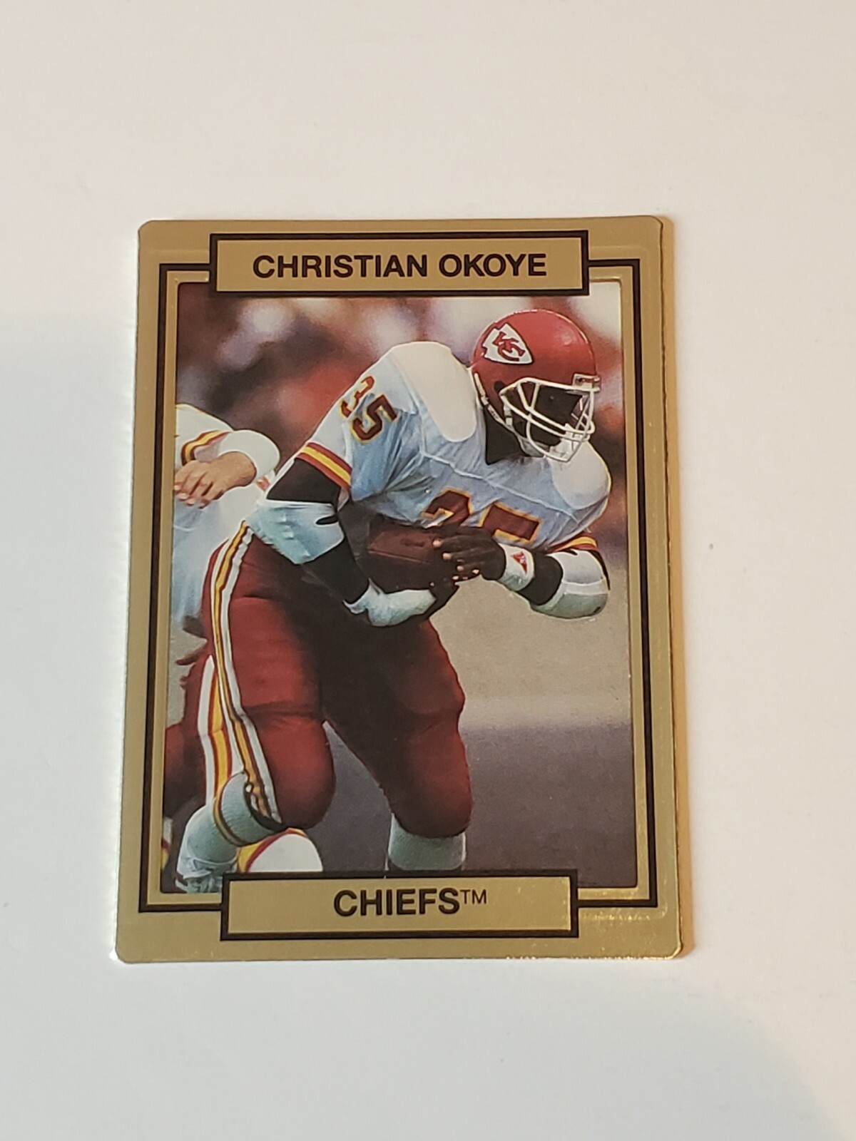 1990 ACTION PACKED 3-D EMBOSSED FOOTBALL CARD #116 CHRISTIAN OKOYE FREE ...