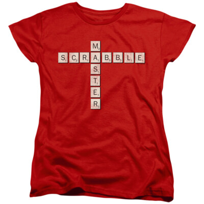 SCRABBLE SCRABBLE MASTER Licensed Women's Graphic Tee Shirt SMALL | eBay