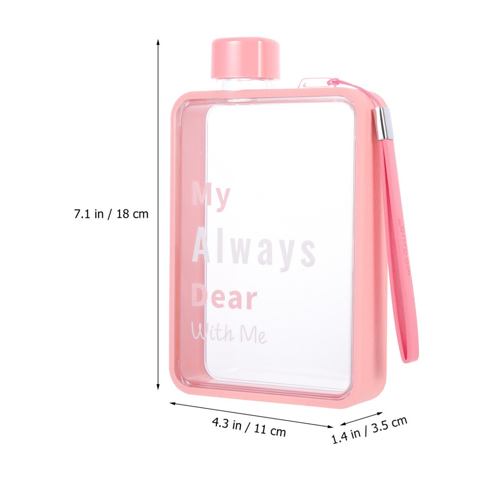 Flat Water Bottle Travel Flask Portable Travel Mug Water Kettle ...