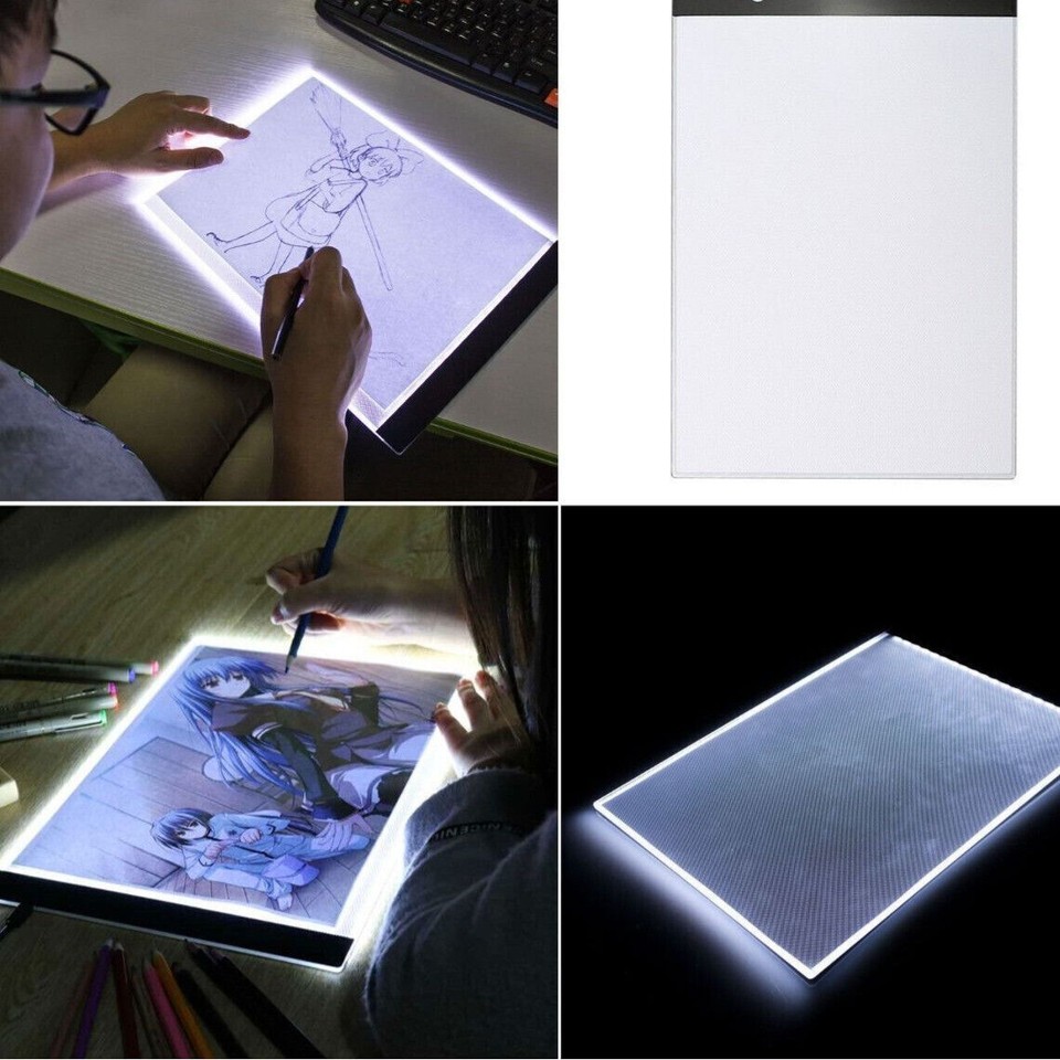 A4 LED Tracing Table Display Light Box Pad Drawing Artist Stencil Board ...