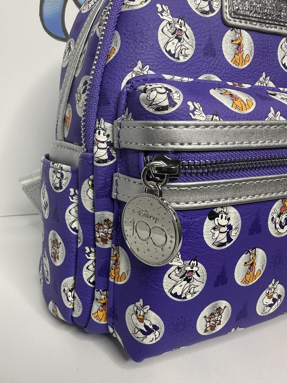 Disney Parks Loungefly 100th Mickey Backpack Platinum Celebration ...