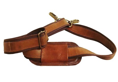 Vintage Leather Shoulder Replacement Strap for Messenger Briefcase Tote ...
