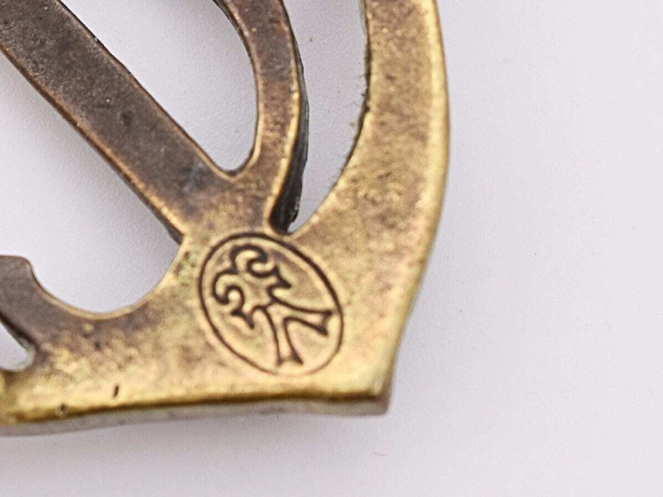 Signed James Breakell Anchor Naval Maritime Solid Brass Vintage Belt ...