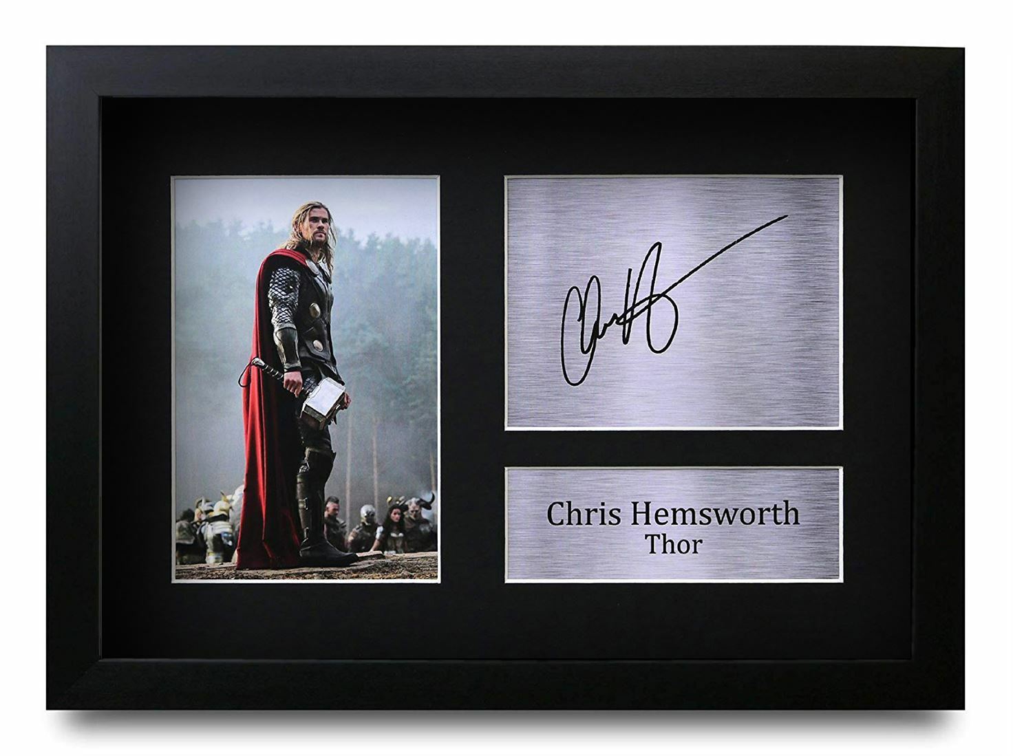 Chris Hemsworth Signed A4 Framed Printed Autograph Print Thor Avengers ...