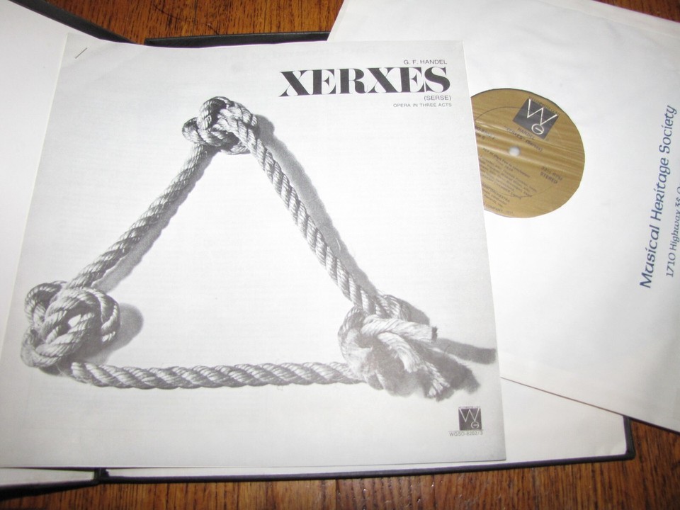 HANDEL - XERXES (SERSE) COMPLETE OPERA - WESTMINSTER GOLD 3 LP BOX SET ...