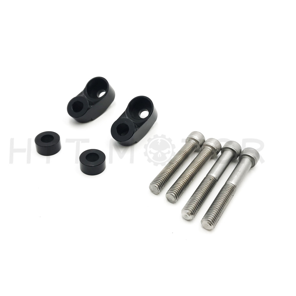 39MM - 49MM Black Front Turn Signal Relocation For Harley Dyna FXR ...