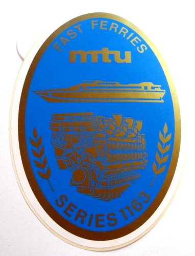 Promotional Stickers Mtu Diesel Engines for Ships Series 1163 Almost ...