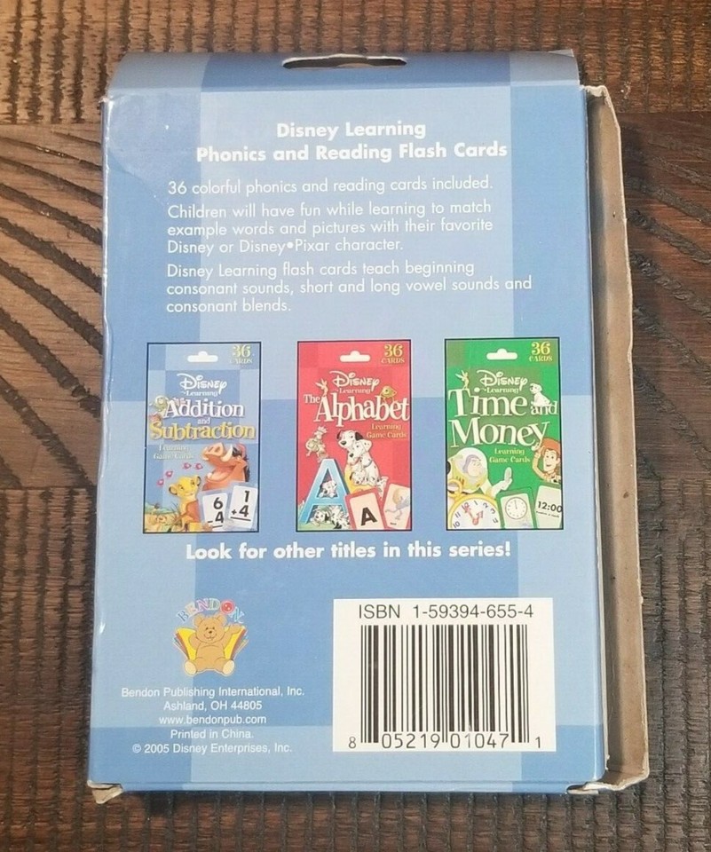 📕📖Disney Learning Phonics & Reading Learning game cards - by bendon ...