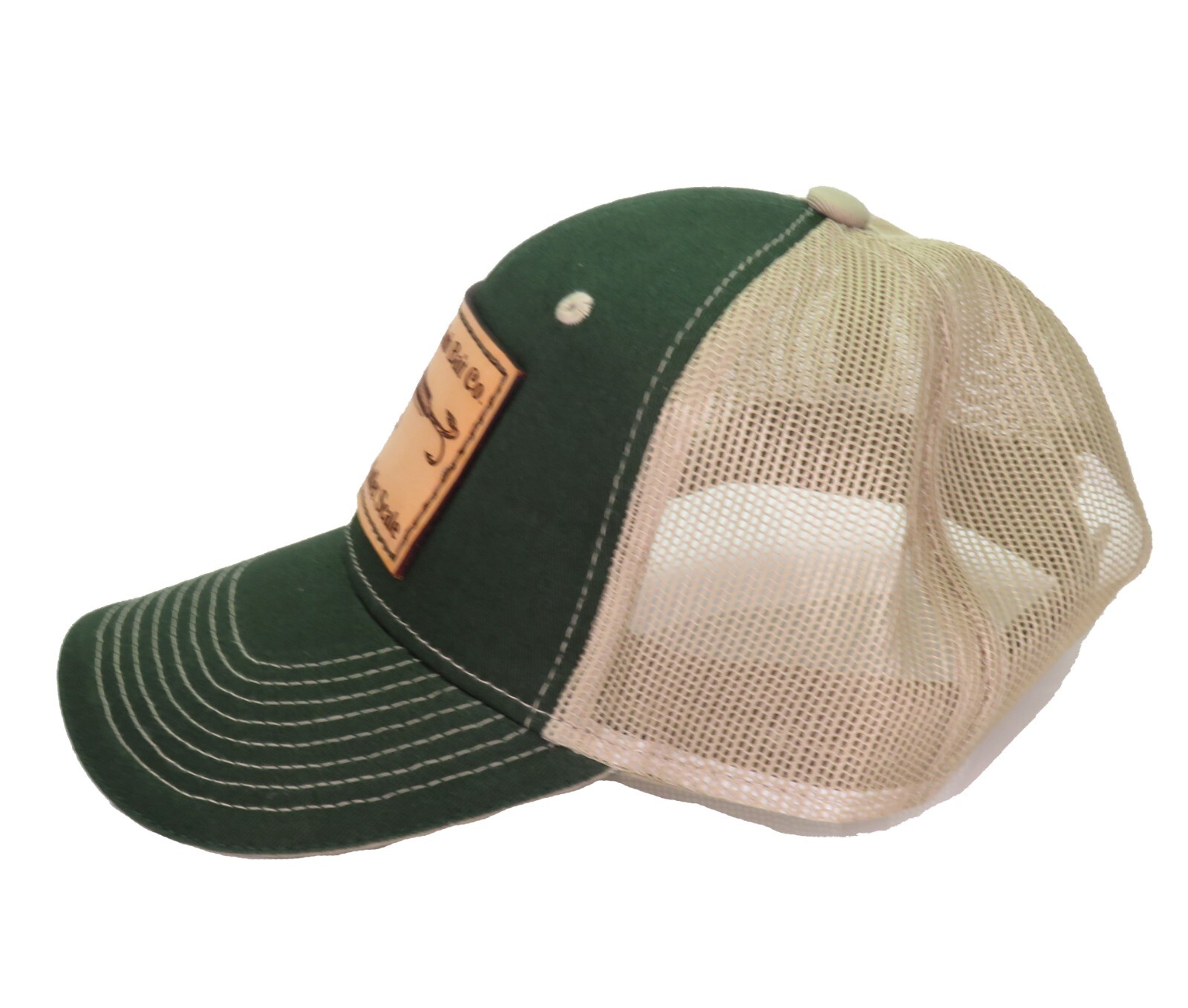 Creek Chub Tarpon Pike Mullet Lure Leather Patch Cap Hat Adjustable ...