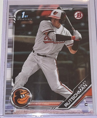 RARE ADLEY RUTSCHMAN ROOKIE CARD 2019 BOWMAN 1ST BASEBALL BALTIMORE ...