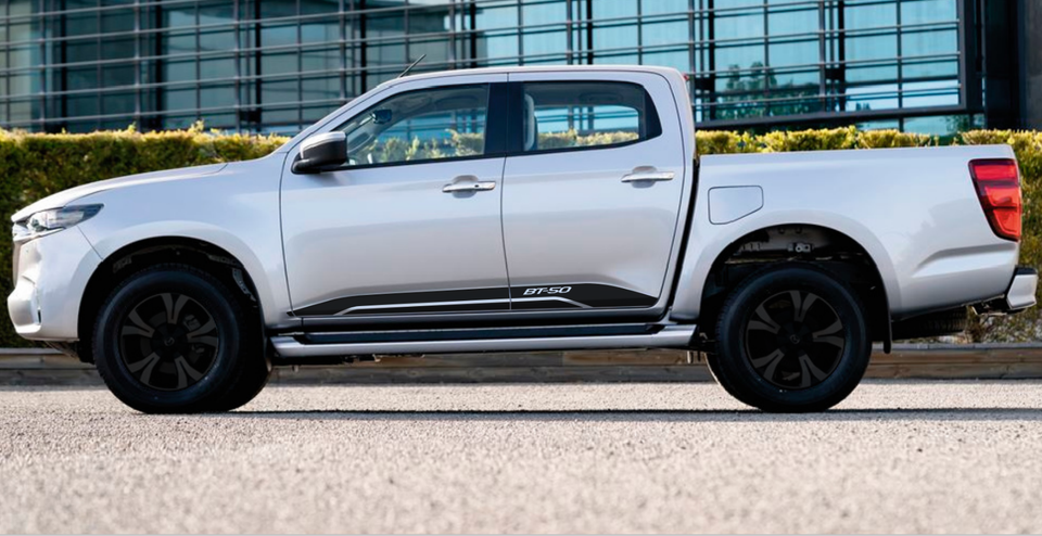 AM side DOOR stripes fit 2020-2025 MAZDA BT50 kit stickers decals 4x4 ...