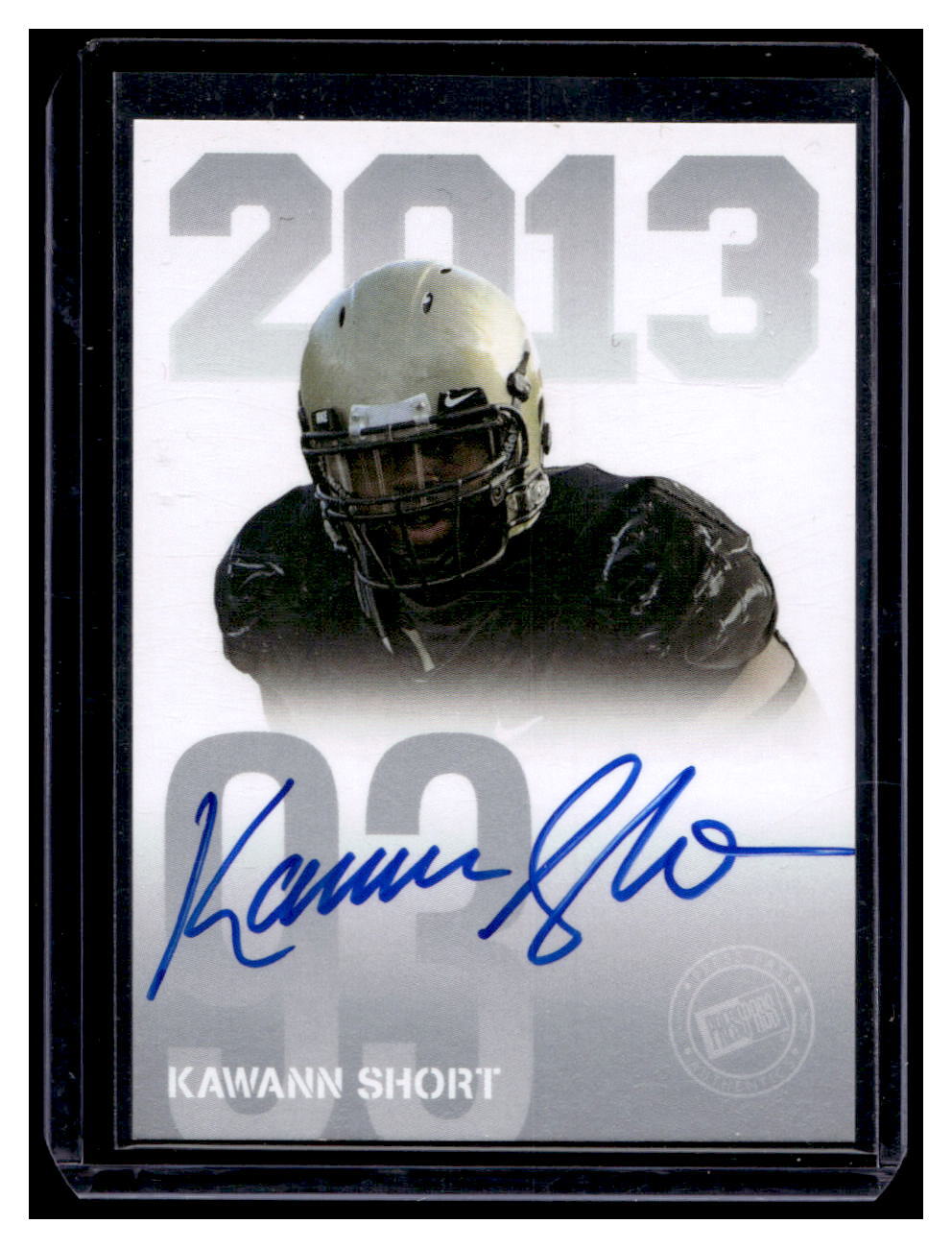 2013 Press Pass Autograph Silver #KS Kawann Short Auto PANTHERS | eBay