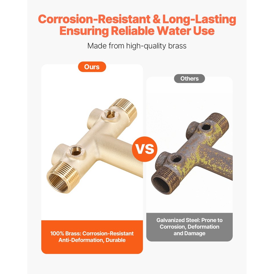 Uimoso 1"x11" Well Tank Tee Kit with 30/50 PSI Switch and 1 in Gate ...