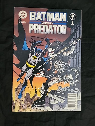 Batman vs. Predator # 1 1991 Dark Horse DC Comics Crossover Kubert ...