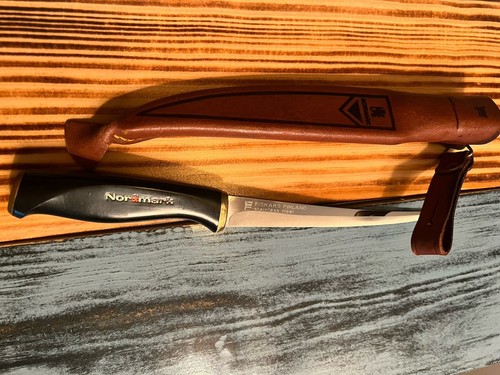 Vintage 1967 Normark Fiskars Finland Stainless Fillet Knife W/Leather Sheath | eBay
