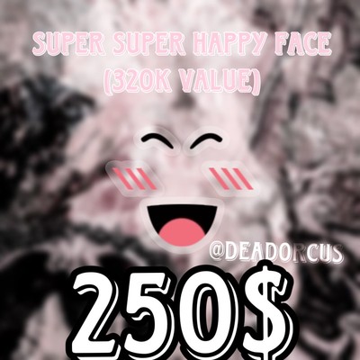 ROBLOX LIMITEDS - SUPER SUPER HAPPY FACE - SSHF (CHECK DESC BEFORE ...