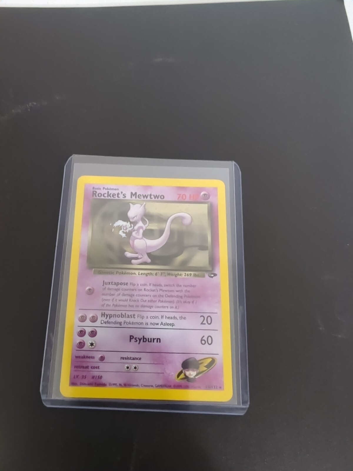 Rocket's Mewtwo Gym Challenge 14/132 Holo Pokemon Card NM Swirl | eBay