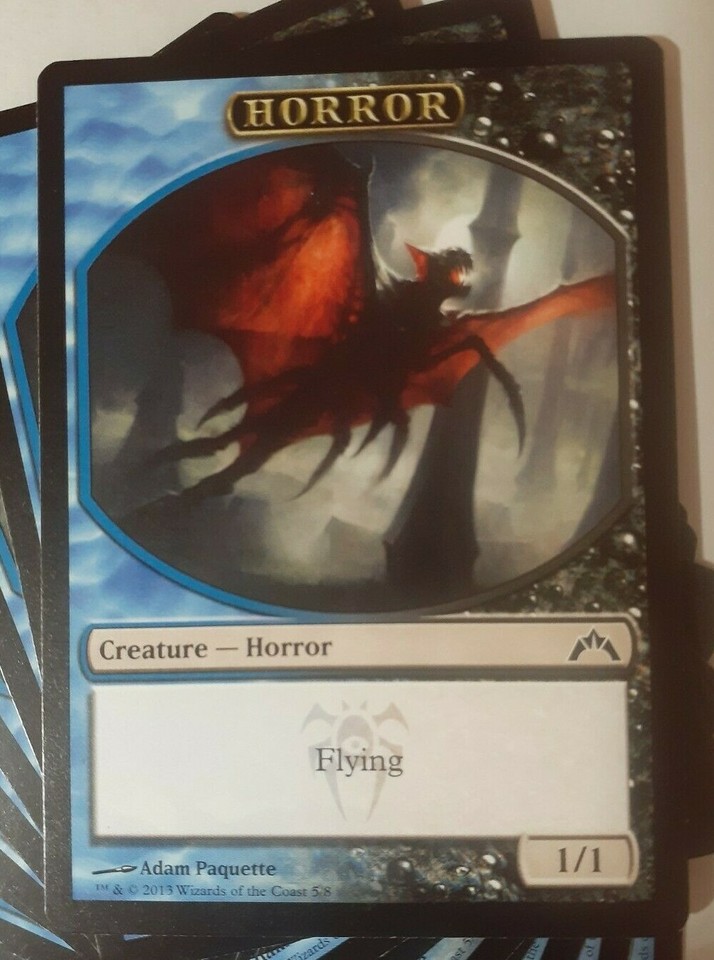 MTG (10) Horror (Blue / Black) Token - Gatecrash - GTC 5/8 -Y10 | eBay