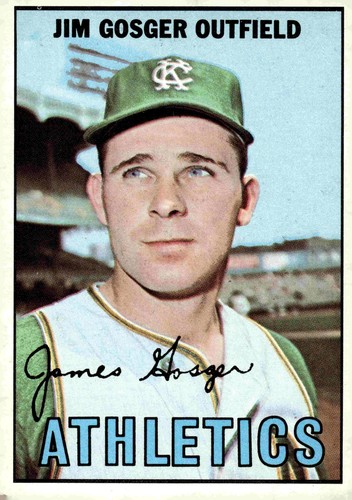 1967 Topps Jim Gosger #17 - Kansas City Athletics | eBay