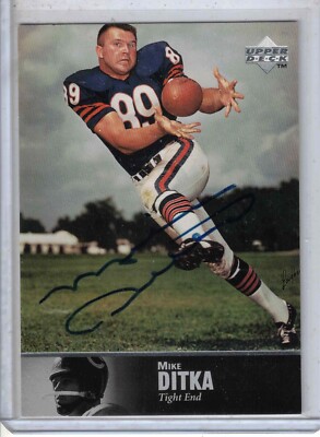 1997 UD Legends football Mike Ditka authentic auto card #AL-29 CHICAGO ...
