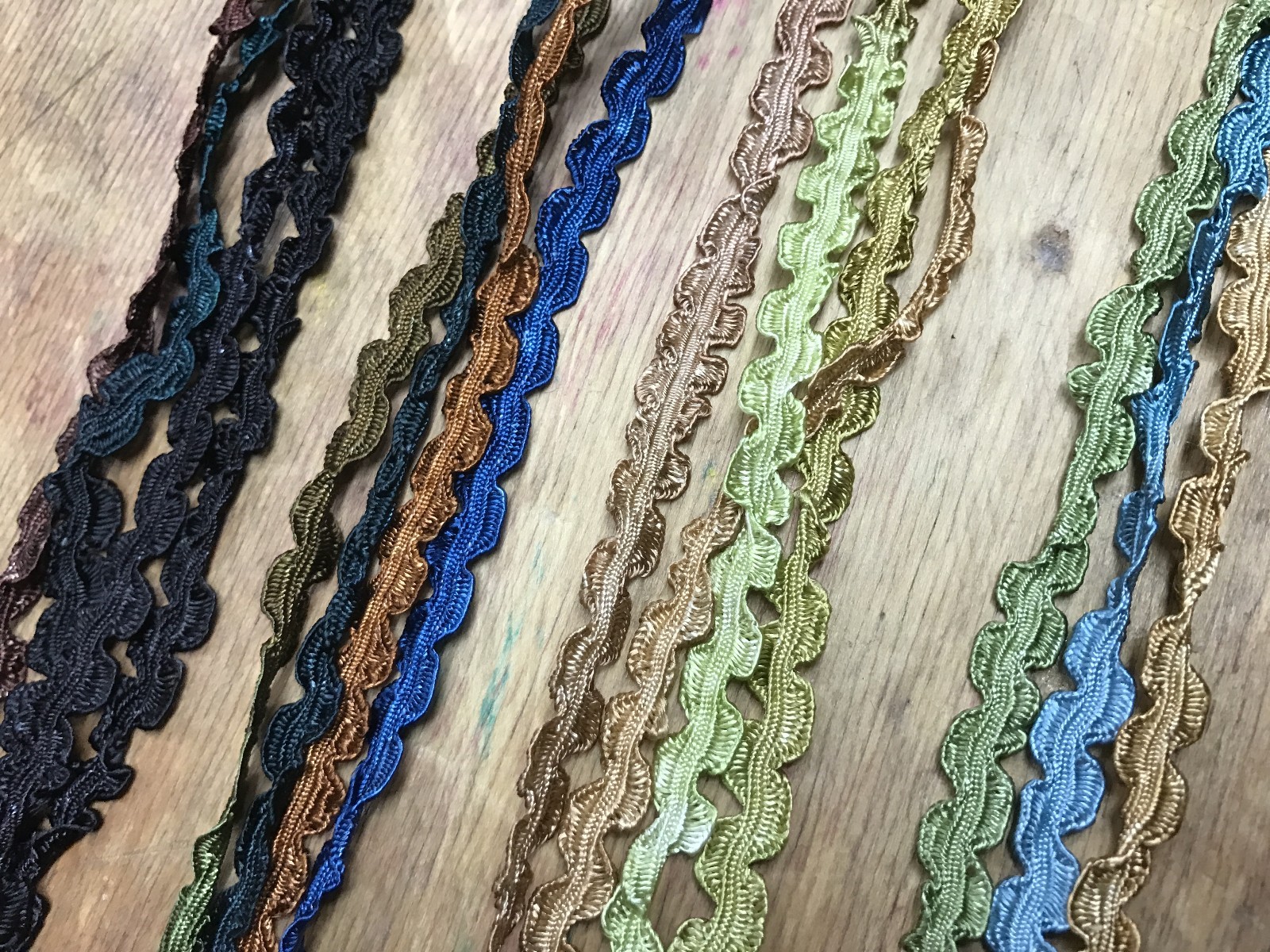 ric rac rayon ombre 1/4" ricrac hand dyed 1yd made in USA | eBay