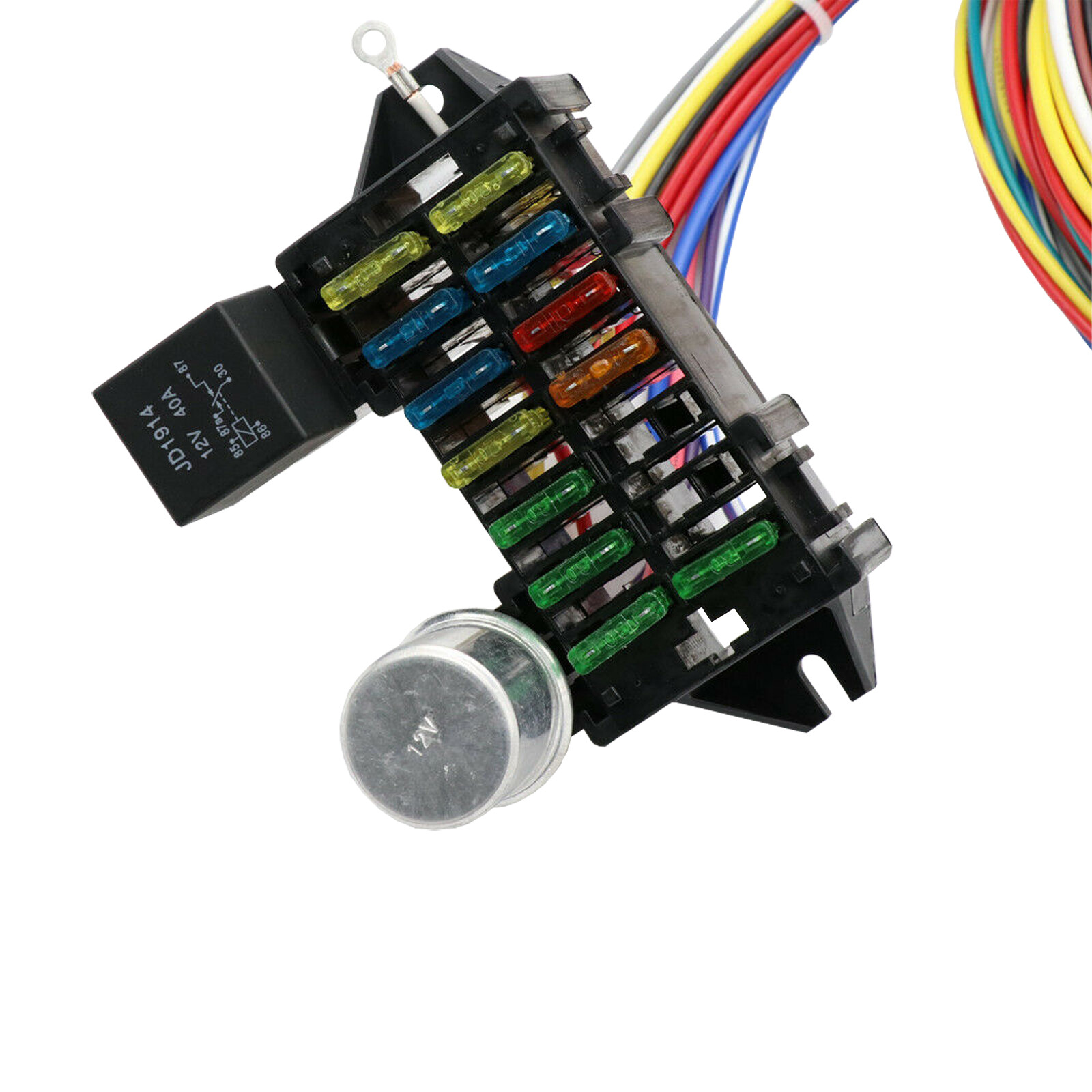 Speedway Motors Universal 12 Circuit Mini Fuse Wiring Harness for sale ...