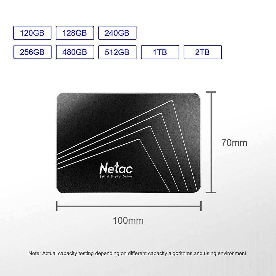 Netac 2TB 1TB 512GB 240GB Internal SSD 2.5'' SATAIII 6Gb/s Solid State ...