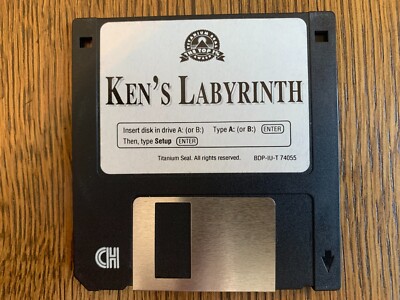 KEN'S LABYRINTH GAME PC MS-DOS 3.5" INCH FLOPPY DISK(S) NEAR MINT ...
