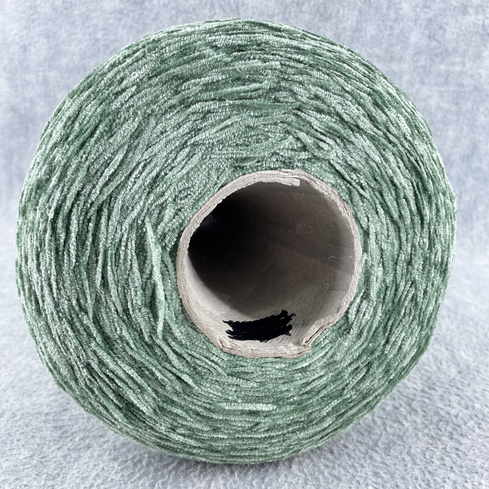 Chenille Yarn Cone Green Craft Crochet Knit 39 oz w Cone Unknown Brand ...