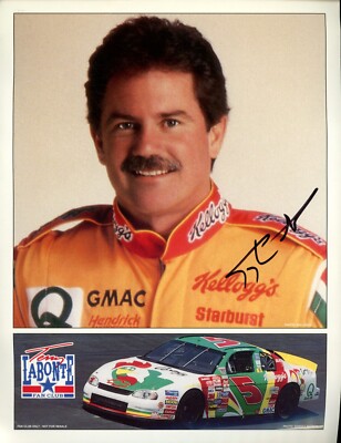 Terry Labonte Signed Fan Club Hero Card | eBay