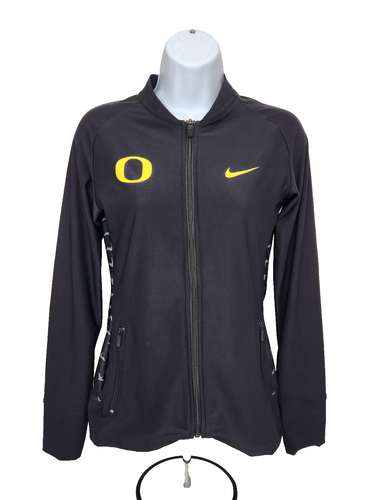 Oregon DUCKS Track & Field TEAM ISSUED Nike Dri-Fit Zip Up JACKET Women ...
